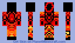 Fire Mage Minecraft Skin