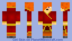 Fire Mage Minecraft Skin