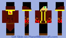 Fire Mage Minecraft Skin