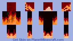 Fire Man Minecraft Skin