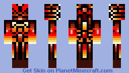 Fireborn Warlord Minecraft Skin