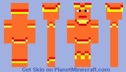 Fire guardian Minecraft Skin
