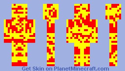Fire man Minecraft Skin