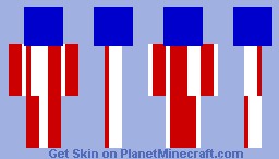 Red & White Minecraft Skin