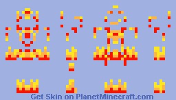 Fire Spirit Minecraft Skin