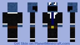 Formal Cookie Monster Minecraft Skin