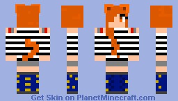 Fox girl Minecraft Skin