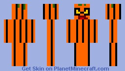 Freaky Pumpkin Minecraft Skin