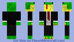 Frog in a Suit Minecraft Skin