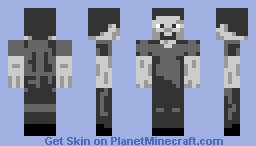 Gray Steve Minecraft Skin