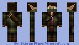 Elvish Archer Assassin w/ Quiver Minecraft Skin