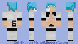Grimmjow from Bleach ( SHADE REMAKE ) Minecraft Skin