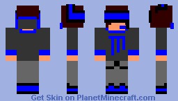 Gamer Indie (Blue) Minecraft Skin