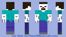 Steve's ghost Minecraft Skin