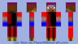 Athletic Steve(w/ shading) Minecraft Skin