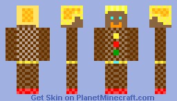 Gingerbread Man Minecraft Skin