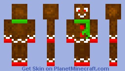 Gingerbread Man Minecraft Skin