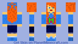 Ginger girl Minecraft Skin