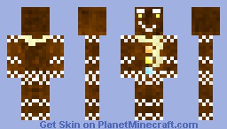 Gingerbread man Minecraft Skin