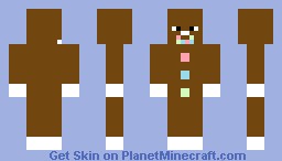 Gingerbread Steve Minecraft Skin