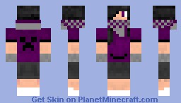 Dark Dragon: Shadow Girl Minecraft Skin