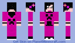 pretty girls who rocks Minecraft Skin