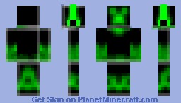Neon Creeper Minecraft Skin
