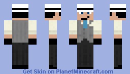 Me in Fedora In Gloves White Minecraft Skin