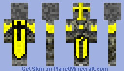 Yellow knight skin Minecraft Skin