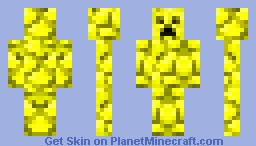 Gold Block Creeper Minecraft Skin
