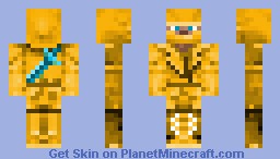 Golden Ninja Minecraft Skin