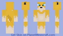 Golden Wolf Minecraft Skin