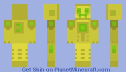 The Gold robot Minecraft Skin