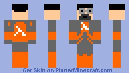 Gordon Freeman (Half Life 2) Minecraft Skin