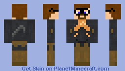 Gordon Freeman (with a crowbar!!) Minecraft Skin