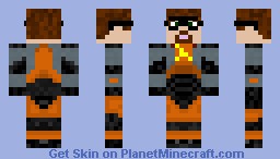 Gordon Freeman Minecraft Skin