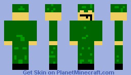 Distracted soldier (better in 3D view) Minecraft Skin