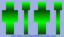 Gradient Green Minecraft Skin
