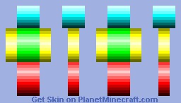 Gradient man! [Looks better in preview] Minecraft Skin
