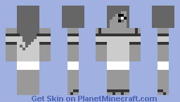 Gray scale girl Minecraft Skin