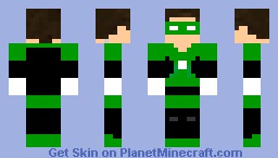 Green Lantern-Hal Jordan Minecraft Skin
