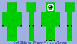 Green Alien Cyclops Minecraft Skin