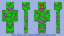 Green Cobble Man Minecraft Skin