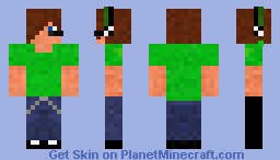 Green Gamer Minecraft Skin