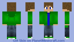Green Hoodie V4 Minecraft Skin