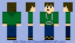 Green Hoodie Minecraft Skin