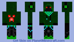 Green Hood Monster Minecraft Skin