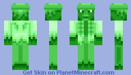 8 Colour Green Man Minecraft Skin