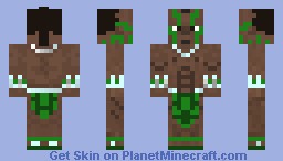 Green Mayan Minecraft Skin