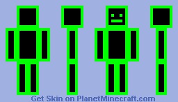 Green Robot Minecraft Skin